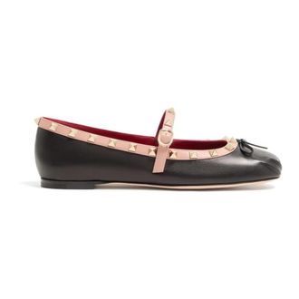 Valentino Ballerina Rockstud - - Shoes - Damen - Schwarzk - 40 EU