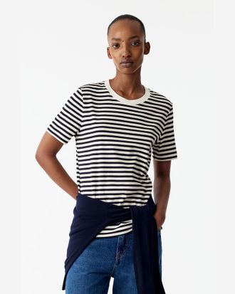Arket Signature-T-Shirt -Blau