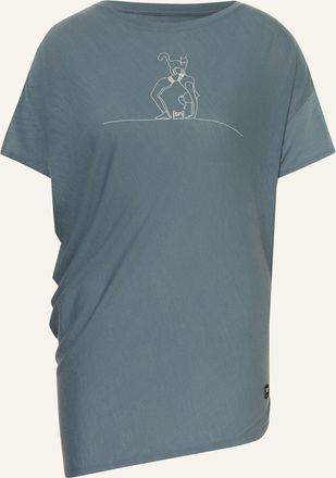super.natural Funktionsshirt Cat Yoga blau
