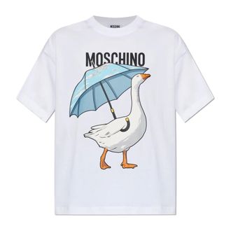 Moschino T-Shirt mit Tasche - - Tops - Damen - Wei&szlig; - S