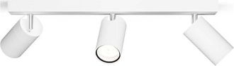 Philips Lighting Philips Idris 3-head spot, lampe GU10 non incluse, blanc, IP44, résistant à leau