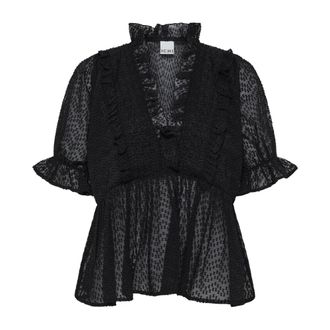Ichi Ihkarlani Bluse - - Blouses & Shirts - Damen - Schwarzk - 2XL