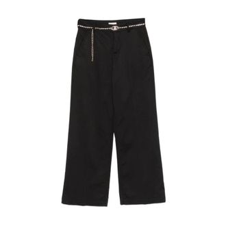 Liu Jo Femme, Pantalons, Noir, Taille: W31 Pantalon &Eacute;vas&eacute; Taille Haute