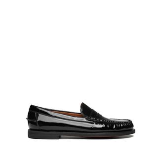Sebago Femme, Chaussures, Noir, Taille: 36 EU Chaussures plates noires Style Mocassino
