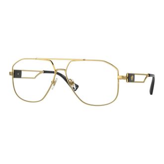 Versace Goldene Brillenfassungen - - Accessories - unisex - Gelb - 57 MM