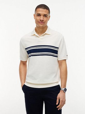 Tommy Hilfiger Polo coupe classique &agrave; rayures en piqu&eacute;