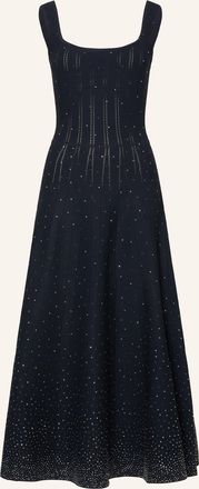 Maje Strickkleid Mit Schmucksteinen blau