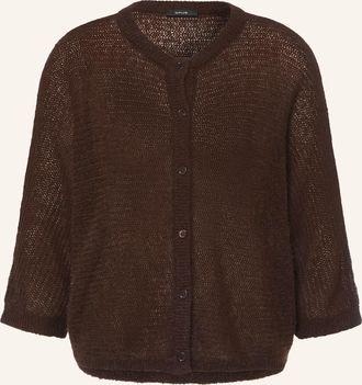OPUS Strickjacke Daris Mit 3/4-Arm braun