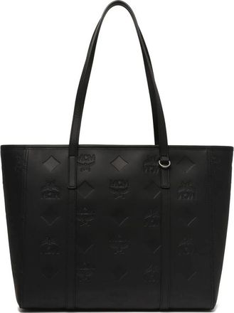 MCM Medium Toni Monogram Leather Tote Bag