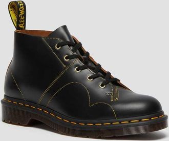Dr. Martens Leder Church Vintage Smooth Stiefel in Schwarz, Größe: 36