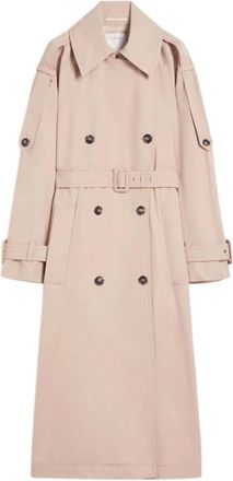 Sportmax Femme, Manteaux, Beige, Taille: 38 FR SPX Gocce Trench Coat