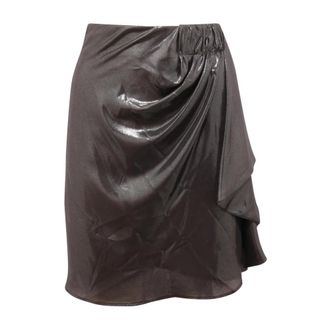 Pinko Bandura Georgette Laminated Skirt - - Skirts - Damen - Grau - L