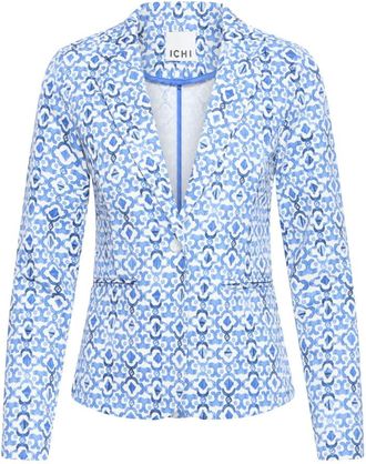 Ichi Ichi, Femme, Vestes, Bleu, Taille: 42 FR Ihkate Blazer