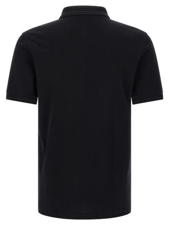 Comme Des Gar&ccedil;ons Embroidered Logo Cotton Piqu&eacute; Polo - Black