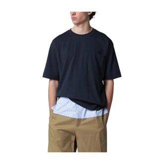 Dries Van Noten Homme, Tops, Bleu, Taille: S T-shirt Coupe Ajust&eacute;e Medium avec Poche de Poitrine