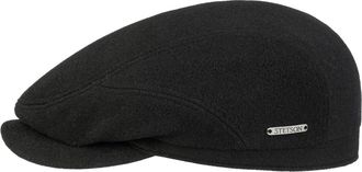 Stetson Vedrick Flatcap Herren Schirmm&uuml;tze Made in EU Winter schwarz 61 cm