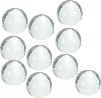 Cabilock 10 St&uuml;ck Teiliges Transparente Glasperlen Runde Murmeln als Vasenf&uuml;llung und Deko Leichte Glaskugeln f&uuml;r DIY Party Wohnkultur Vielseitig Einsetzbare K