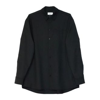 Soulland Chemise Damon en Laine Brod&eacute; - Femme - Blouses et Chemises - Noir - Taille: 42/44 FR