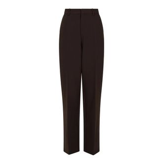 Neo Noir Wide Leg Stoffhose - - Trousers - Damen - Braun - L