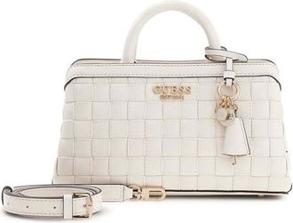 Guess sac &agrave; main sac &agrave; &eacute;paule bandouli&egrave;re Sandy Girlfriend Satchel Cream White &eacute;cru