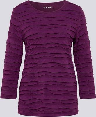 Rabe T-Shirt Violett-Wave Lebendige 3D-Wellen-Struktur