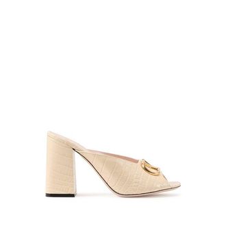 Valentino Mules en cuir croco