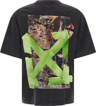 Off-white Mens Black Cotton T-Shirt