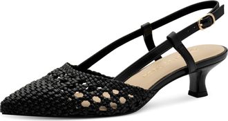 Marco Tozzi Damen Slingpumps Spitz Kleiner Absatz, Schwarz (Black), 41 EU