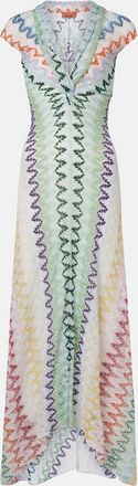Missoni Robe longue Zigzag en lam&eacute;