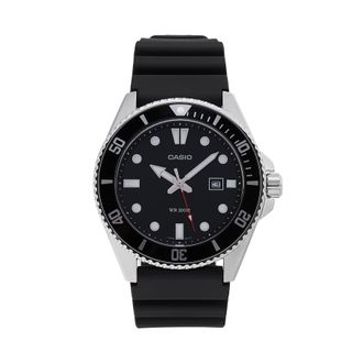 Casio Uhr Casio Duro Diver MDV-107-1A1VEF Schwarz