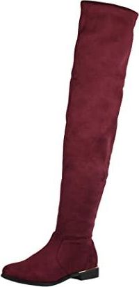 Elara Bottes Femme Chunkyrayan 0-76 Burgundy-38
