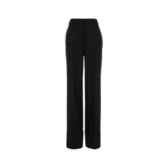 Valentino Garavani Virgin Wool Hosen - - Trousers - Damen - Schwarzk - M