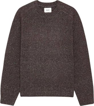 Nn.07 Jim Rundhals Pullover - - Knitwear - Herren - Braun - XL
