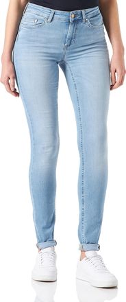 Only Tall Womens ONLBLUSH Life MID SK INNY REA1467 Tall Jeans, Light Blue Denim, XS