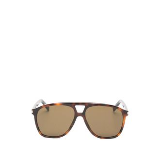 Saint Laurent Tortoiseshell-effect Pilot Sunglasses