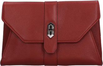 Lancaster Femme, Sacs, Rouge, Taille: ONE Size Pochette en cuir