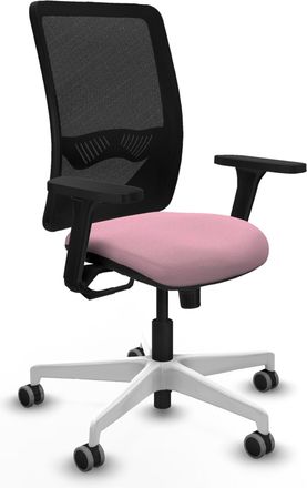 Piqueras y Crespo Rosa Zulema Schreibtischstuhl mit 3D-Armlehnen, h&ouml;henverstellbare Lendenwirbelst&uuml;tze, ausgestattet mit Sincro 3 Positionen und Schneideschaum, Schwarz