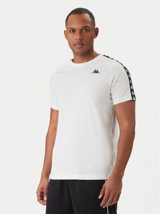 Kappa T-Shirt 303UV10 Wei&szlig; Slim Fit