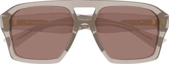 Bottega Veneta Lunettes de soleil aviateur classiques - unisex - Accessoires - Brun - Taille: 56 MM