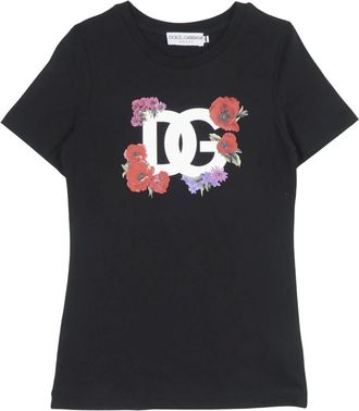 Dolce & Gabbana Femme, Tops, Noir, Taille: 36 FR T-Chemises