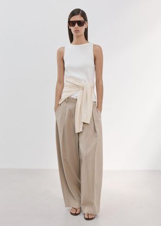 Mango Feinstrick-Top ecru - Damen - XXS - MANGO