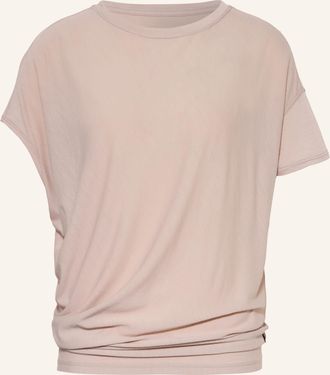super.natural T-Shirt Yoga Loose Mit Merinowolle rosa