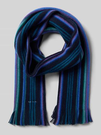Paul Smith Schals aus Wolle mit Fransen