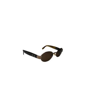 Fendi Lunettes de soleil en m&eacute;tal Pre-owned - Femme - Pre-owned - Noir - Taille: ONE Size