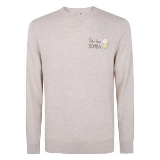 MC2 Saint Barth Round-Neck Strickwaren - - Knitwear - Herren - Beige - M
