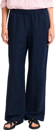GANT Damen REL Linen Blend Pull ON Pants Hose, Evening Blue, 36