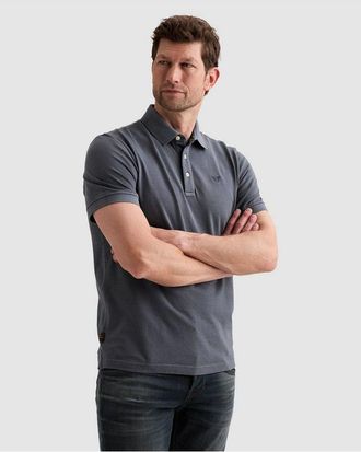 PME Legend Poloshirt Short sleeve polo pique garment dyed Piqu&eacute; aus trageangenehmer Baumwolle