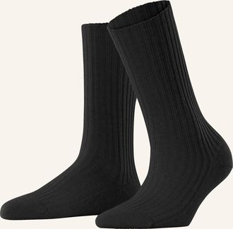 Falke Str&uuml;mpfe Cosy Wool Boot Mit Merinowolle schwarz