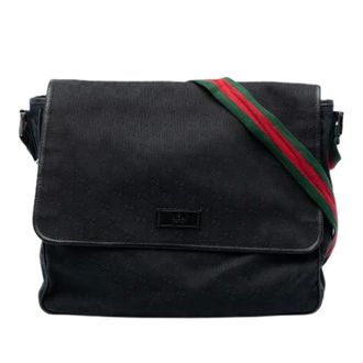 Gucci Pre-owned Sac bandouli&egrave;re en toile - Femme - Pre-owned - Noir - Taille: ONE Size
