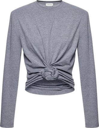 Magda Butrym Ss26 Blouse 14 - Femme - Tops - Gris - Taille: 36 FR